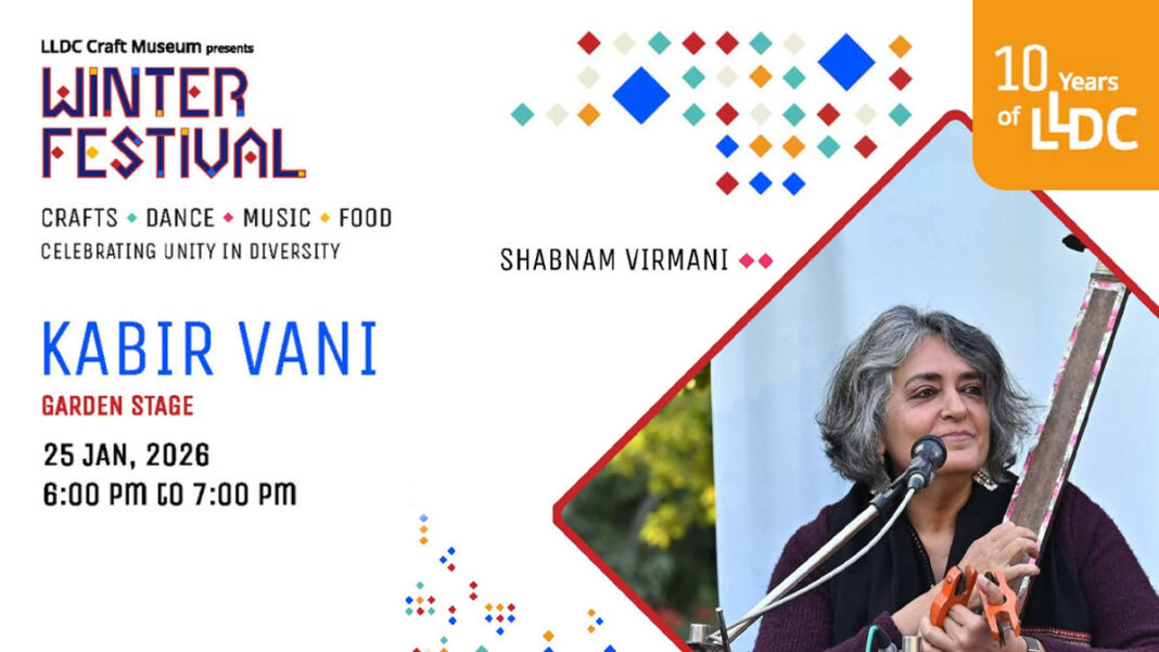 Kabir Vani Comes Alive with Shabnam Virmani at LLDC Winter Festival